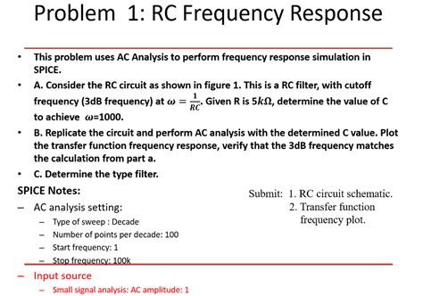 Solved Problem RC Frequency Response This Problem Uses AC Chegg