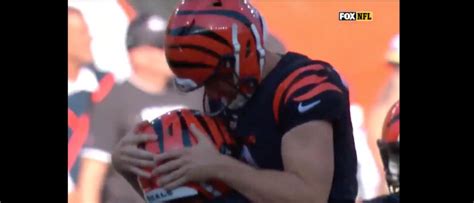 Bengals Kicker Evan Mcpherson Celebrates Field Goal That He Misses
