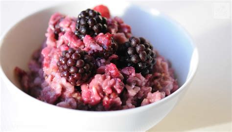 Berry Oatmeal — Fried Dandelions — Plant Based Recipes