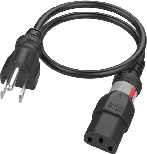 S Lock® Nema 5 15p C13 Power Cord