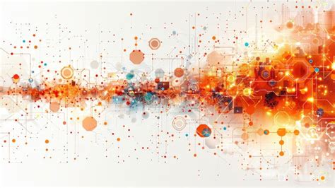 Abstract Data Flow Complex Circuit With Digital Technology Style Design Aig53 Stock Image