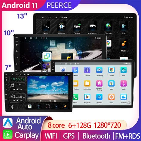 2 Din Android 7 9 10 13 Polegada Car Multimedia Video Player 1DIN Rádio
