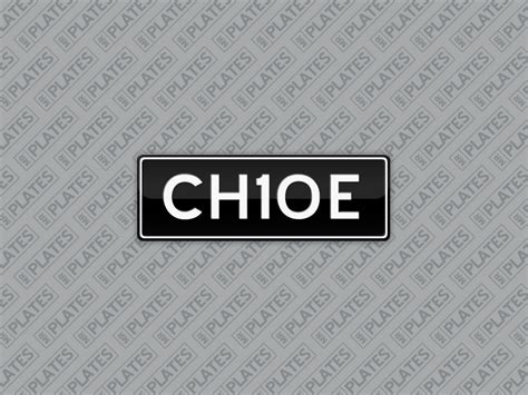 Ch Oe Chloe Number Plates For Sale Vic Mrplates