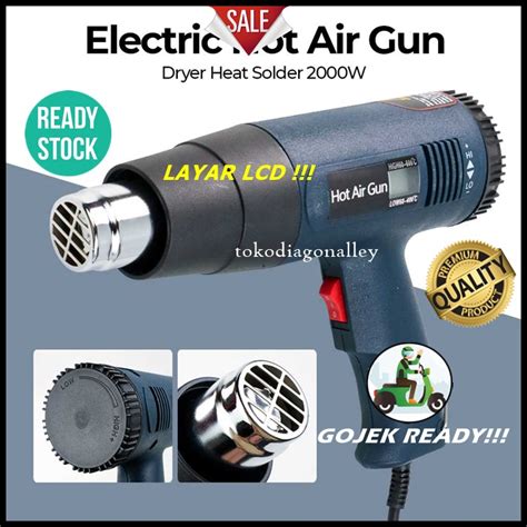 Jual Blower Pemanas Kaca Film Sticker Solder Uap Sealer Pemanas Plastik