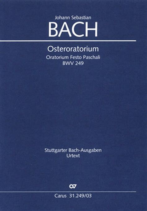 楽天ブックス 【輸入楽譜】バッハ Johann Sebastian 復活祭オラトリオ Bwv 249satb独語・英語