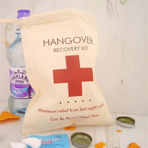 Hangover Recovery Kit Bag By Tailored Chocolates And Ts