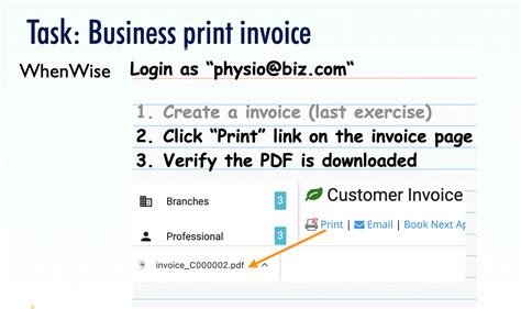 Web Test Automation Workbook 47 Print Invoice File Download By