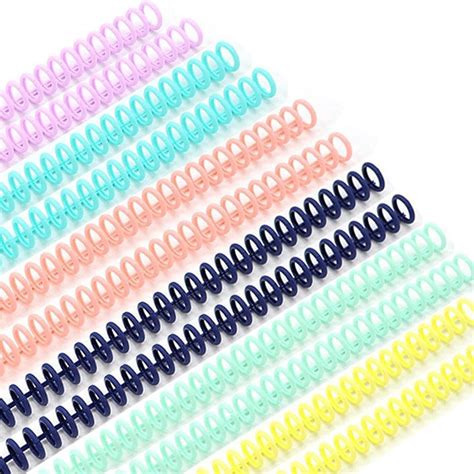 Goodern 12 Pack Spiral Binding Coilscolored Coil Bindings Spines