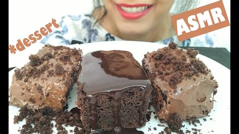 Asmr Dessert Brownies Soft Eating Sounds 🍰 Nish Asmr Youtube