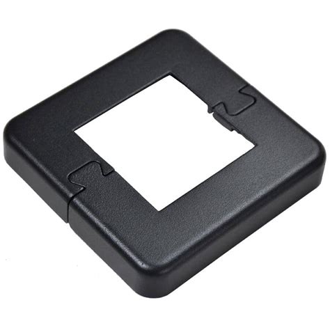 Regal Ideas Textured Black Base Plate Cover For 4 Post Home Hardware