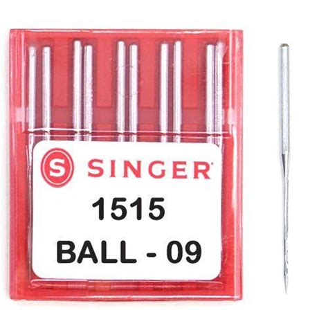 Agulha de Máquina Reta Industrial Singer Cabo Fino 1515 10 unid Pino para Máquina de