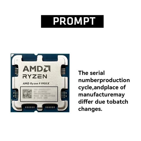 R9 9950X CPU Mit 16 Kernen Und 32 Threads Zen 5 Architektur Mit Bis Zu 5 7 GHz 64 MB L3 Cache