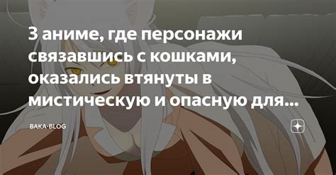 3 аниме где персонажи связавшись с кошками оказались втянуты в мистическую и опасную для жизни