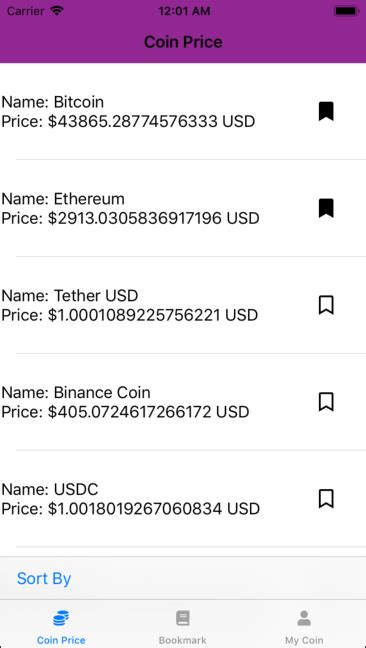 A Small Side Project To View Cryptocurrency Price Using Dependency