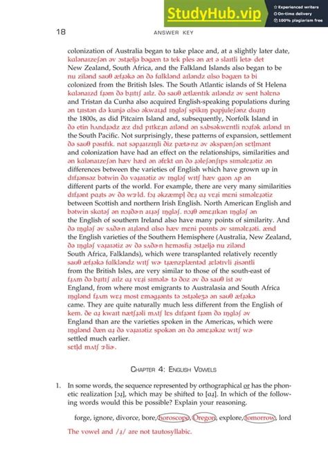 Answer Key To The Exercises Of Applied English Phonology Pdf