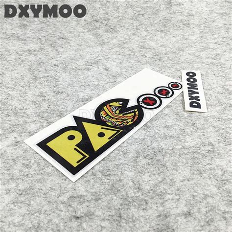 Funny Moto Gp Racing Motorcycle Helmet Car Sticker Decals For Pacman