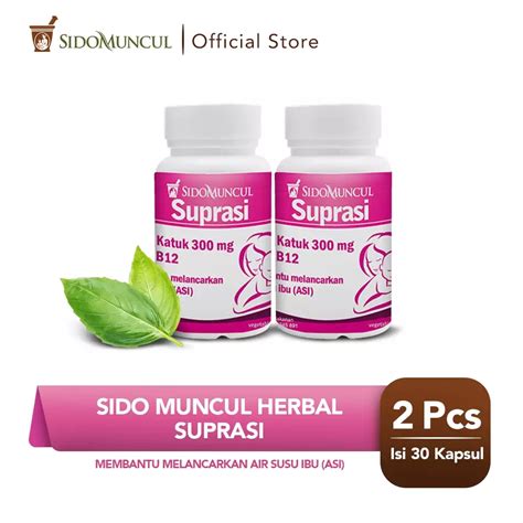 Jual Sido Muncul Twin Pack Sido Muncul Herbal Suprasi Kapsul Daun Katuk Asi Original
