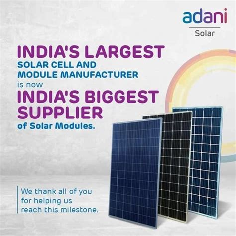 Adani Bifacial Solar Panel At 26 Watt Adani Solar Panels In