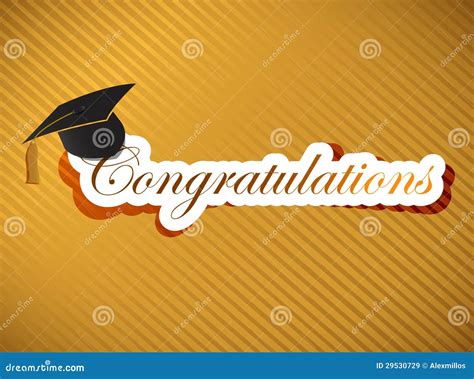 Graduation Congratulations Lettering Royalty Free Stock Images