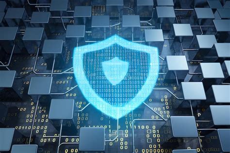 Abstract Representation Of Advanced Cybersecurity With Illuminated
