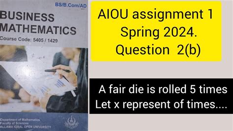 Aiou 1429 Assignment 1spring 2024question 2 B Part Solve Youtube
