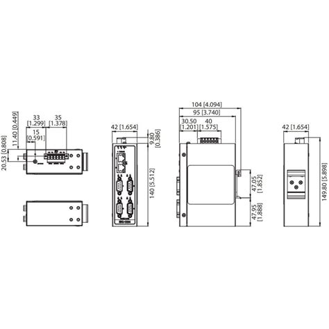 Eki Advantech Industrielles Modbus Gateway Mit X Seriellen Rs