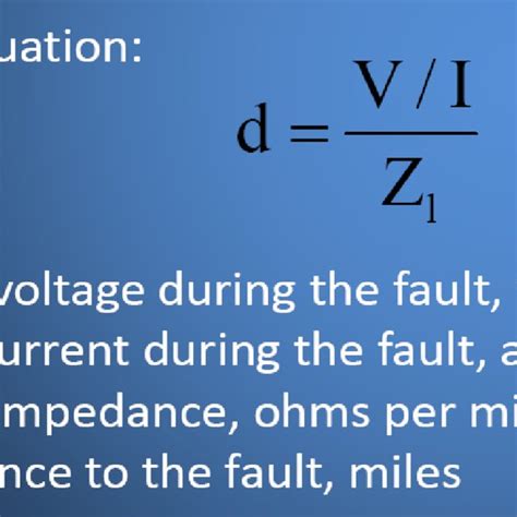 Single Ended Fault Location Calculation Download Scientific Diagram