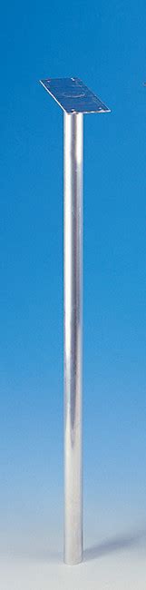 Piquet de fixation pour boîte aux lettres grand modele aluminium