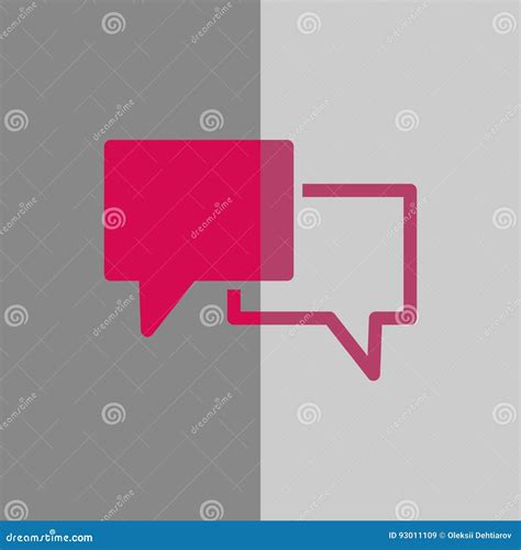 Speech Bubbles Icon Chat Pictogram Icon Stock Vector Illustration