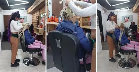 Fue a la peluquería a hacerse unas trenzas la acusaron de no querer pagar y terminó pelada
