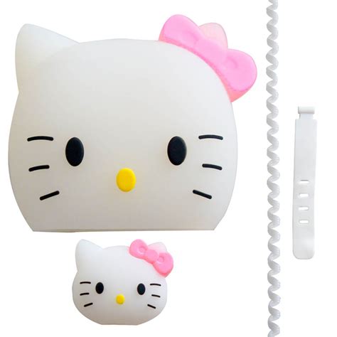 قیمت و خرید آنلاین محافظ کابل طرح فانتزی کیتی مدل Hello Kitty Cover به