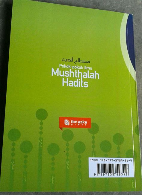 Buku Pokok Pokok Ilmu Musthalah Hadits Toko Muslim