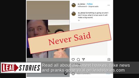 Fact Check Video Does Not Show Elon Musk Talking About Andrew Tate