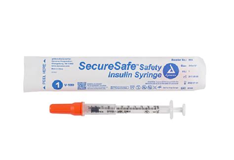 Securesafe Safety Insulin Syringe Supplyline Medical