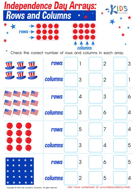Free Pdf Array Worksheets For 2nd Grade