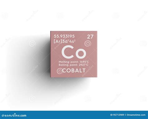 Cobalt Transition Metals Chemical Element Of Mendeleev`s Periodic