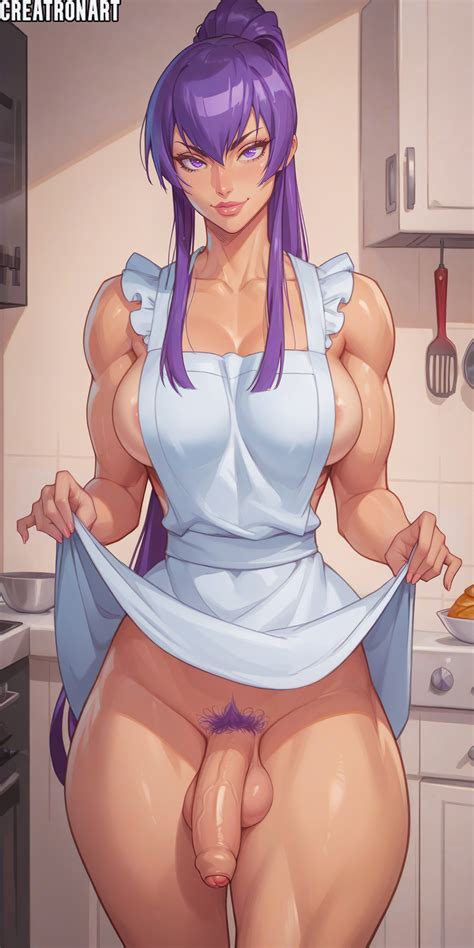 Rule 34 1dickgirl 1futa 1futanari Ai Generated Apron Artist Name Balls Big Breasts Big Cock