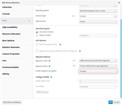 Migration Encryption Ovirt