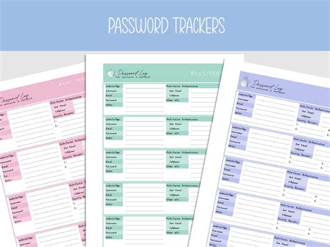 Password Log Password Organizer Password Tracker Social Media Bank