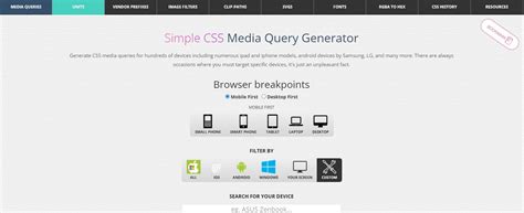 Best Css Media Query Generators Online