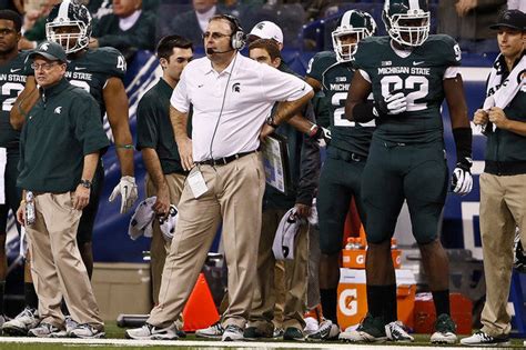 With Msu Trailing Dantonio Summoned Dc Pat Narduzzi To The Field