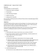 Lab 02 Pdf COMP1161 Lab 2 Week Of Feb 5 2018 Overview This Lab Will
