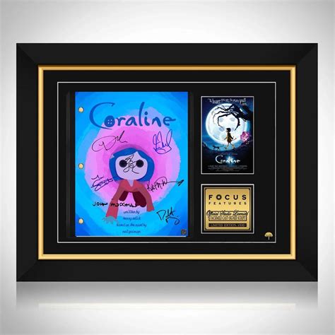 Coraline Script Limited Signature Edition Custom Frame Etsy