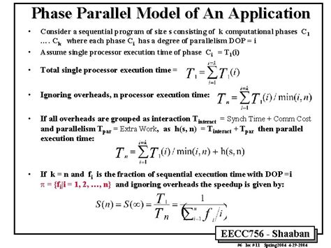 Parallel System Performance Evaluation Scalability Factors Affecting Parallel
