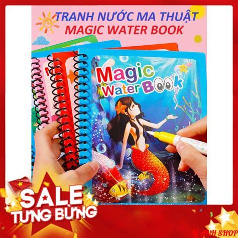 Mua Tranh Nước Ma Thuật Magic Water Book Tranh Tô Màu Nước Ma Thuật