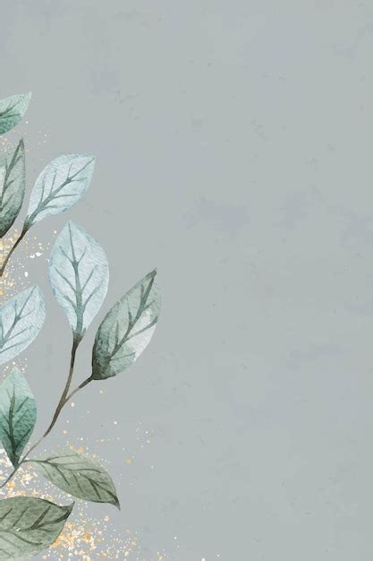 Premium Vector Blank Leafy Frame Design Vector