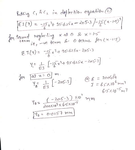 Solved Determine The Deflection Equation Of The Cantilevered Beam