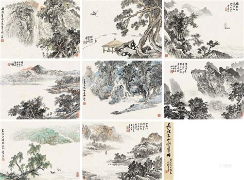 吴养木 1988年作 山水 册页江苏爱涛 2014年春季拍卖会江苏爱涛拍品价格图片拍卖专场拍卖会预展拍卖会结果卓克拍卖频道