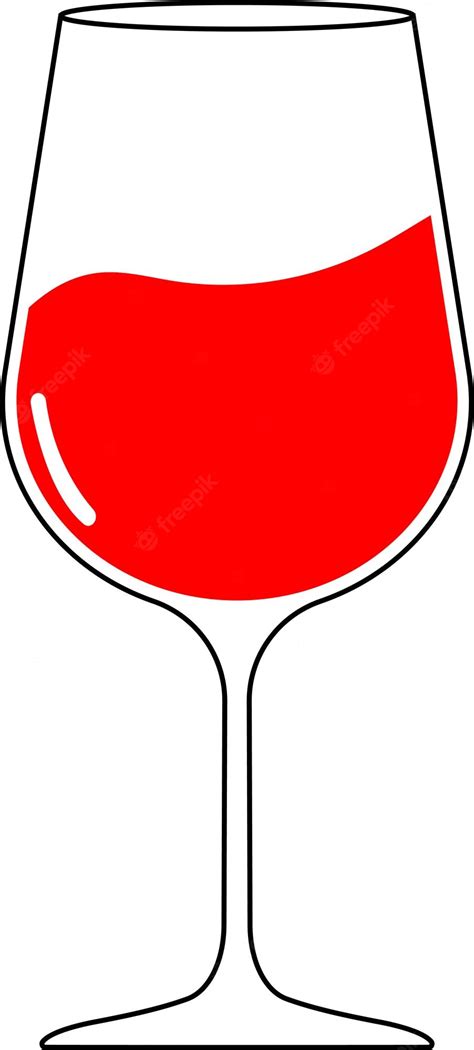 Premium Vector Wine Glass Illustration
