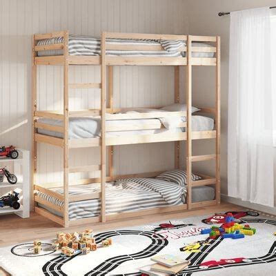 Vidaxl Trippel Køyeseng 80x200 Cm Heltre Furu Sku3284251 Finn Torget